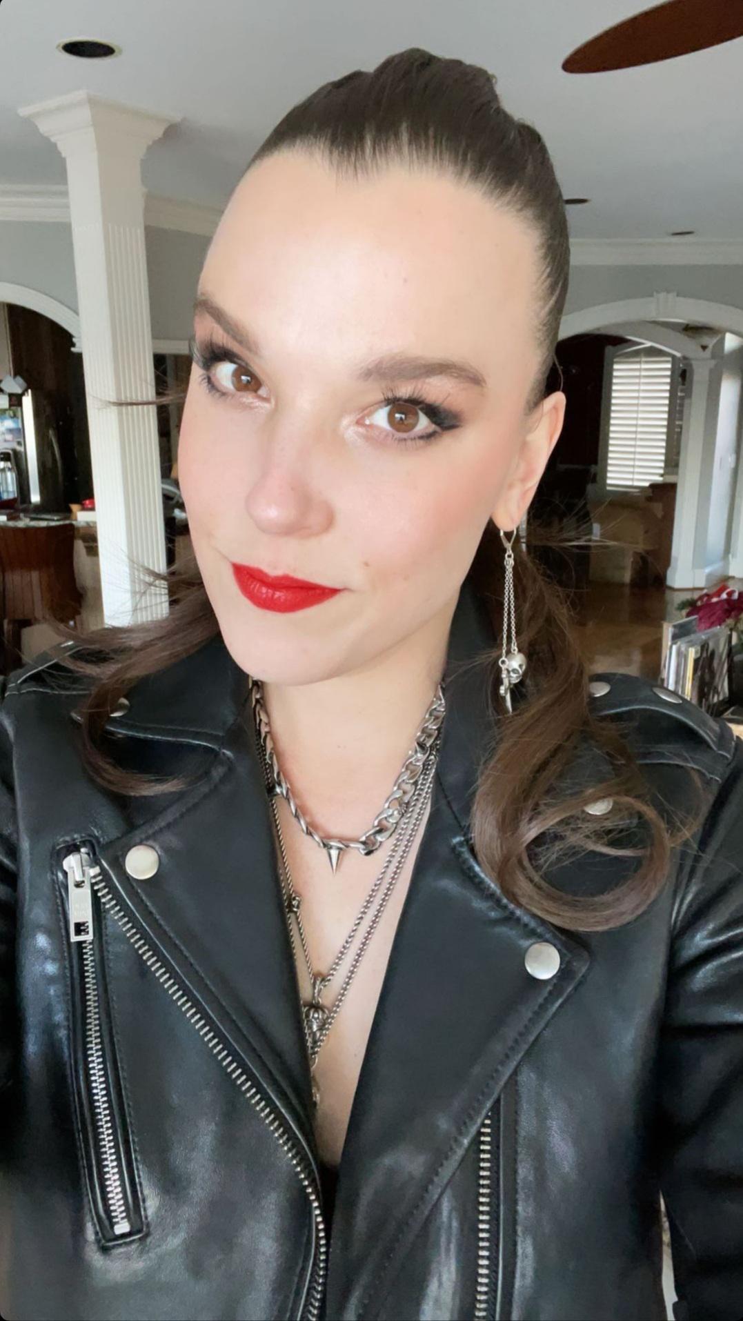 When does she not look gorgeous in a leather Jacket? | Scrolller