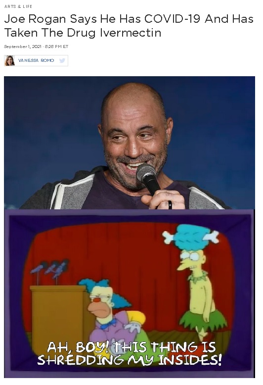 When Joe Rogan tries Ivermectin for the first time: | Scrolller