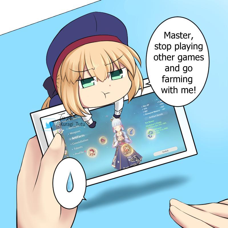 When Master get distracted by other games (@Kuragi_Tutu) | Scrolller