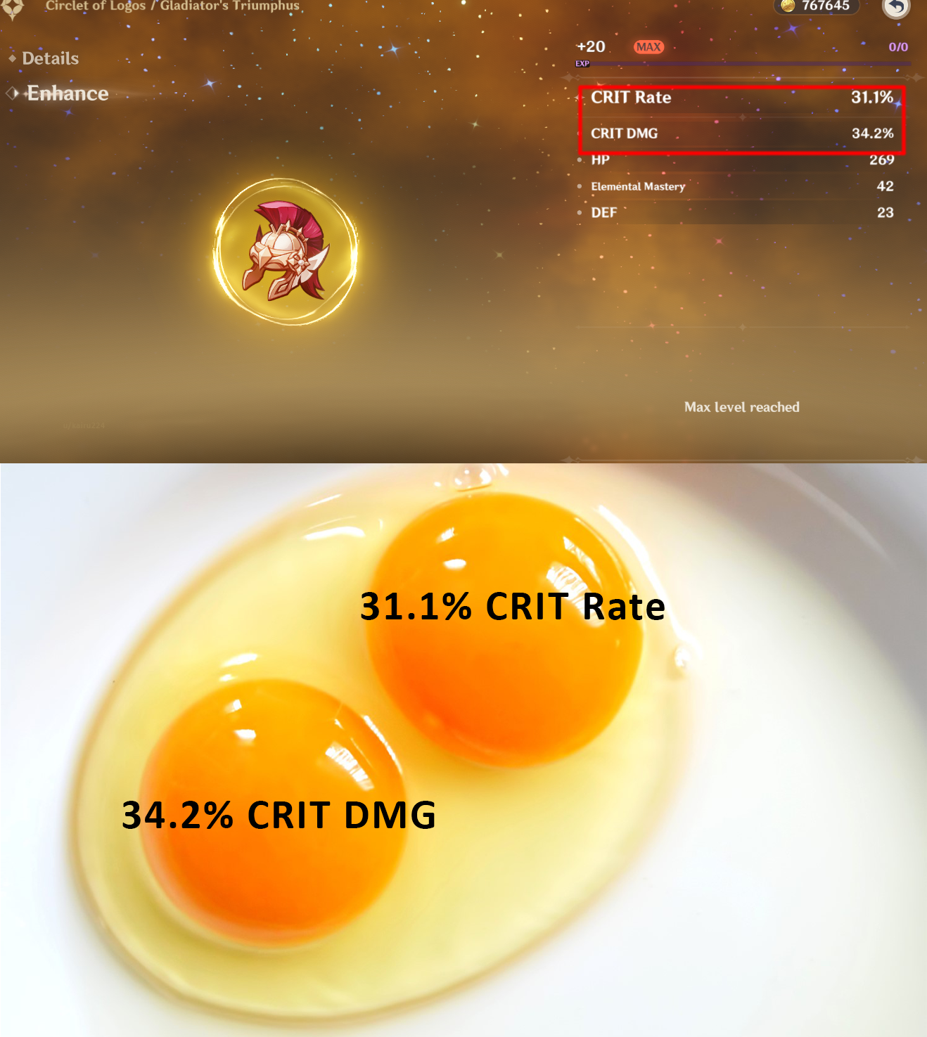 When the sub stat IS the main stat | Scrolller