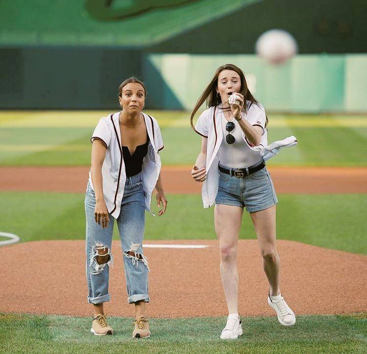 When they ask a soccer player to throw the first pitch | Scrolller