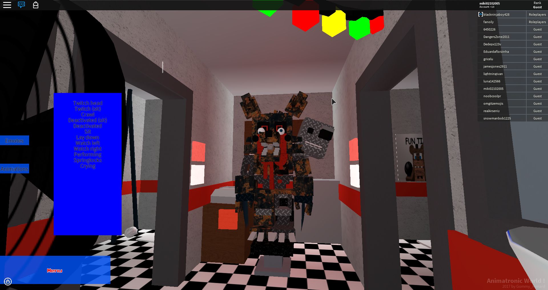 When you're trying to be scary in Roblox FNaF RP | Scrolller