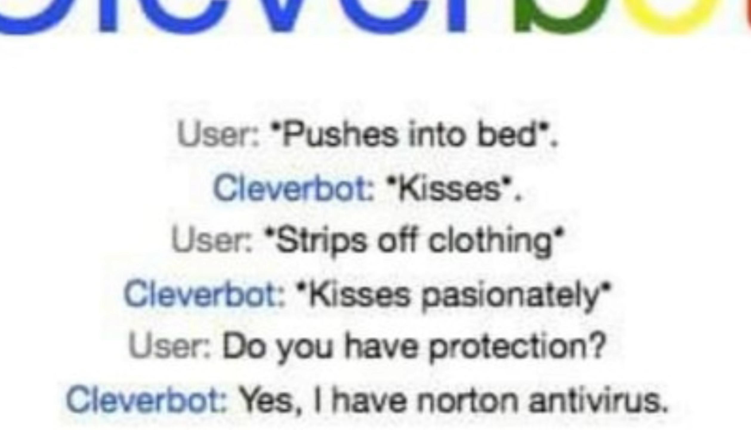 Which degenerate taught cleverbot roleplay? | Scrolller