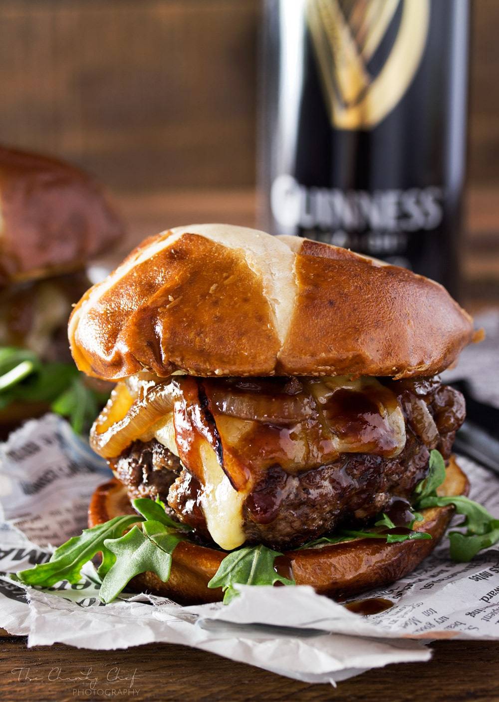 Whiskey Glazed Blue Cheese Burgers | Scrolller