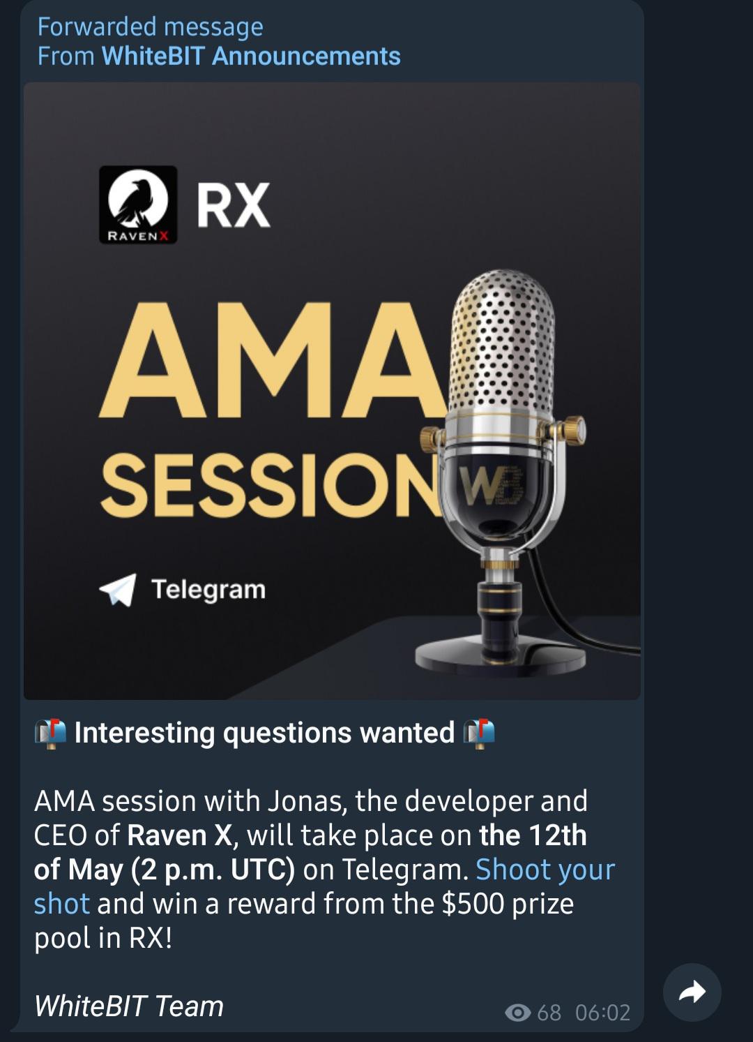 Whitebit AMA May 12th 1400 UTC!!! | Scrolller