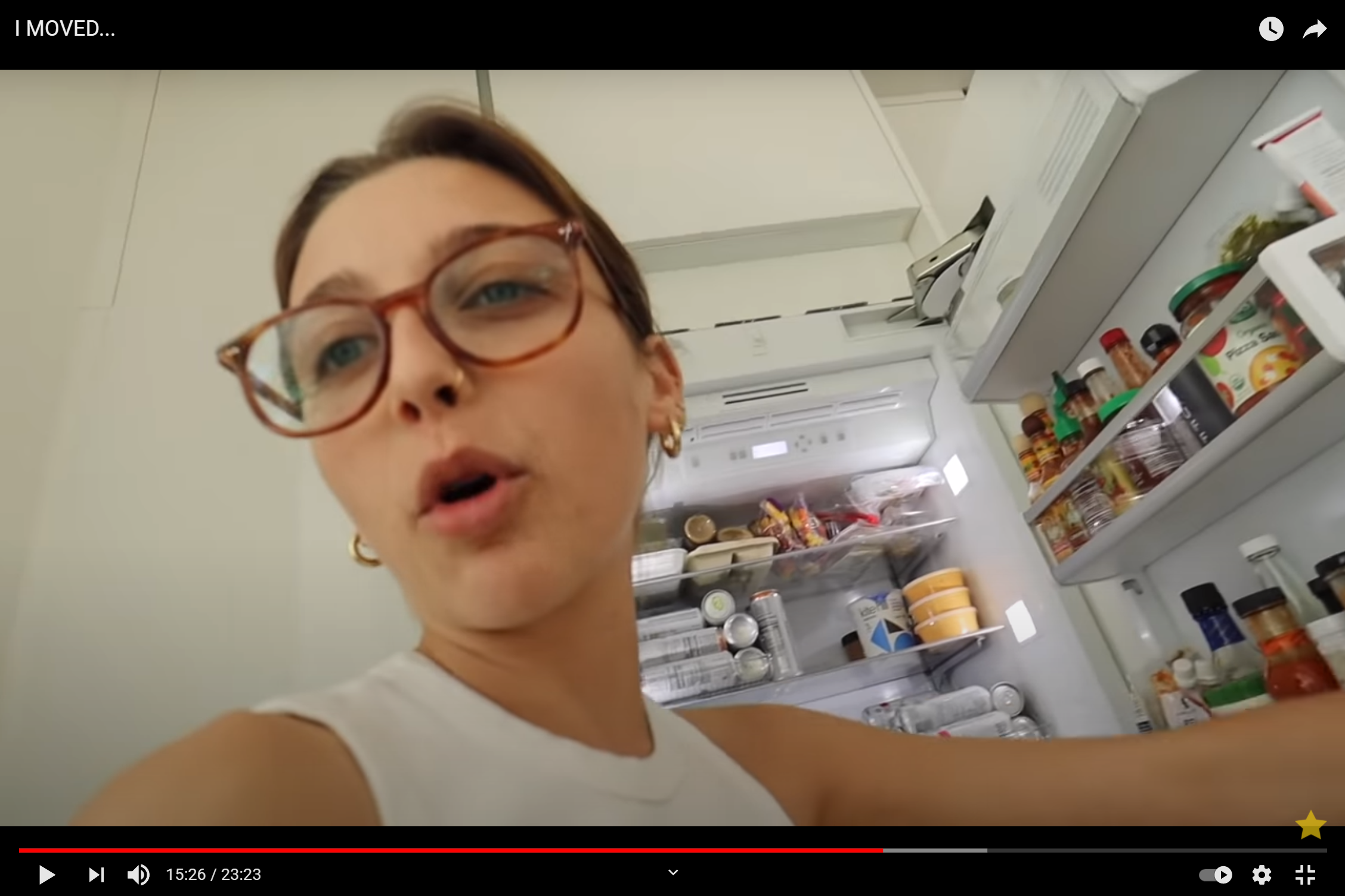 Whiteclaws in Emma's fridge in her new video | Scrolller