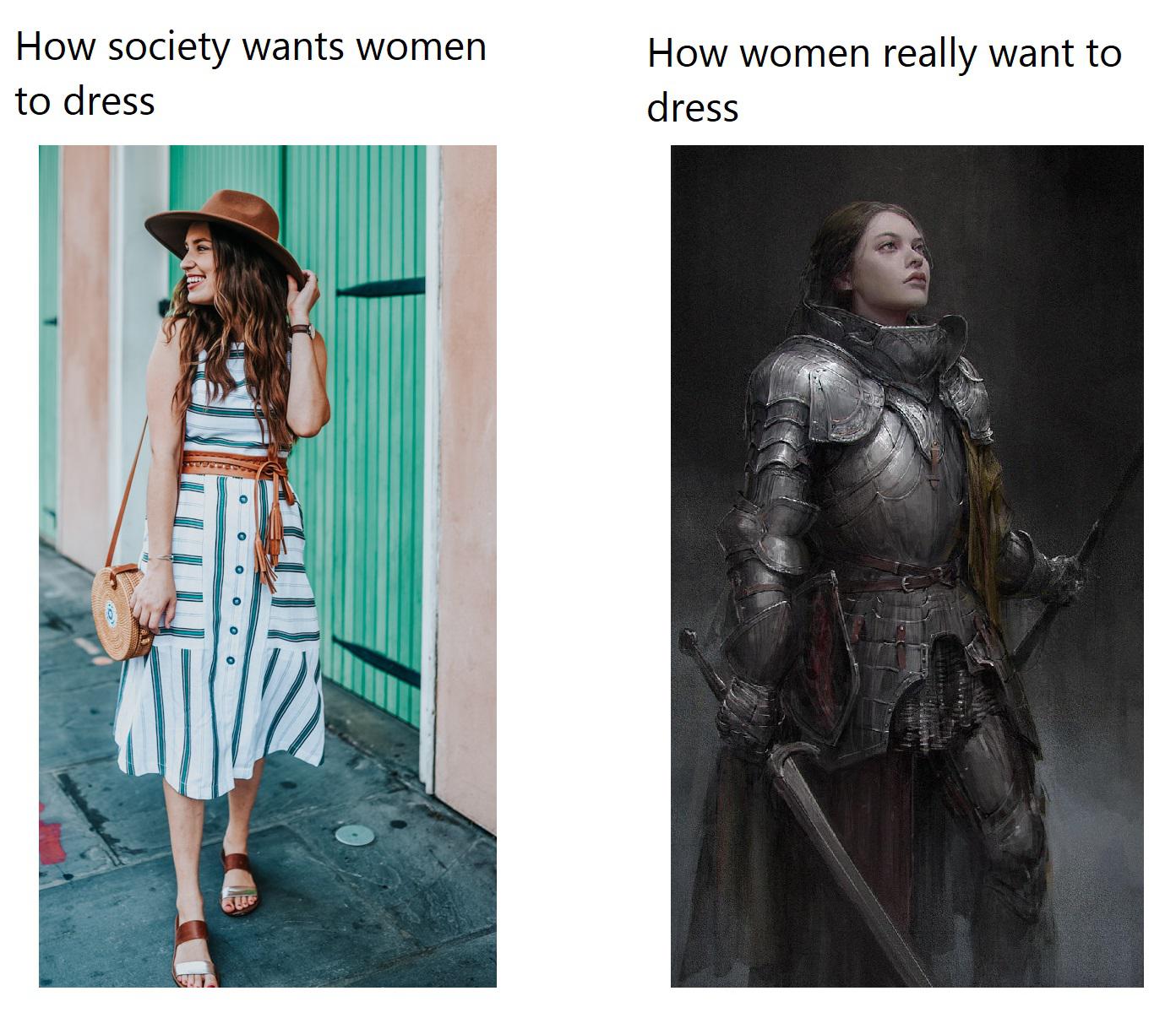 Who doesn't want to wear plate armor | Scrolller