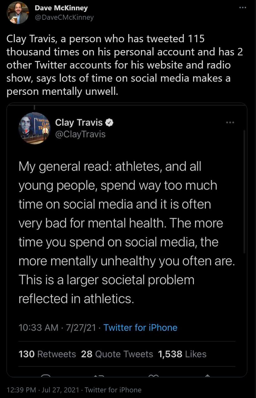 Who Is This Clay Travis Person And What Are His Qualifications For Determining The Causes Of who-is-this-clay-travis-person-and-what-are-his-qualifications-for-determining-the-causes-of