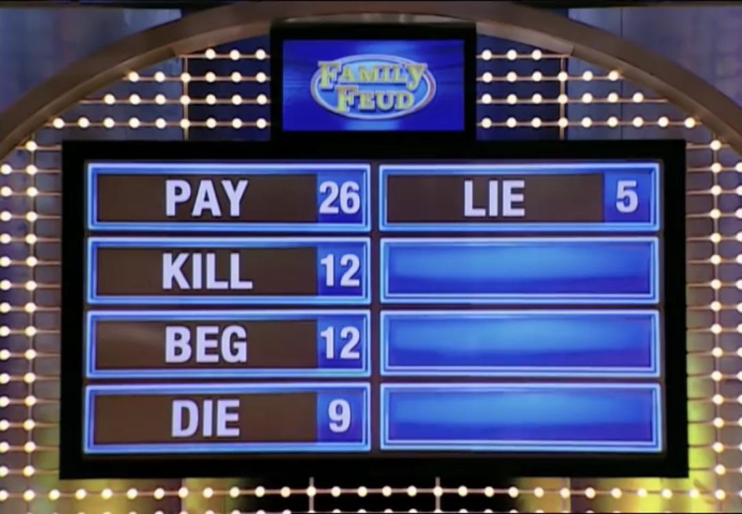 Who remembers this question from Family Feud? | Scrolller