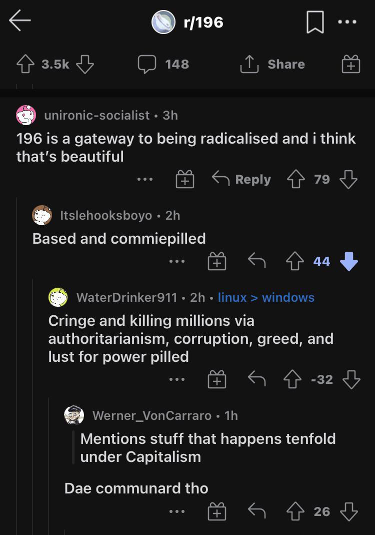 Why does a shitposting subreddit have to be filled with commies | Scrolller