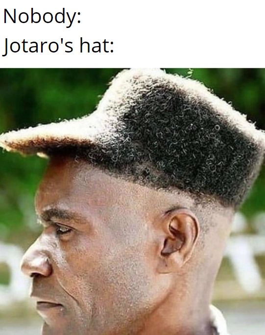 Why is Jotaro's hat so weird? | Scrolller