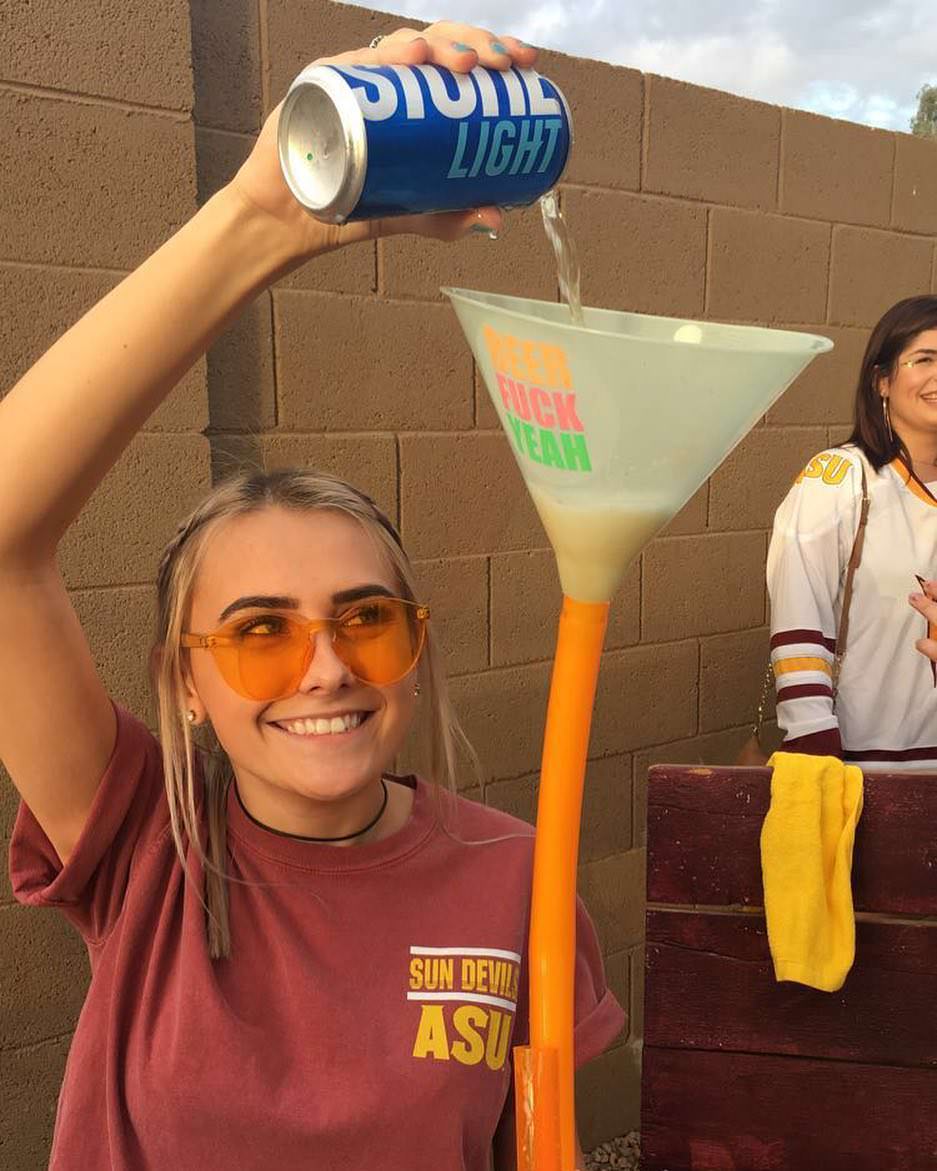 Why is she pouring water in that beer bong? | Scrolller