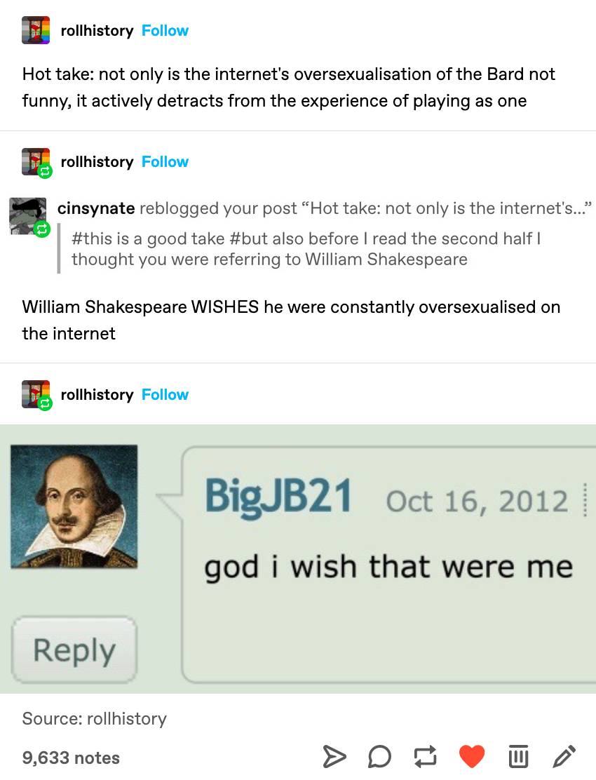 Discover more like Tumblr: William Shakespeare's lack of oversexulization and Related Content ...