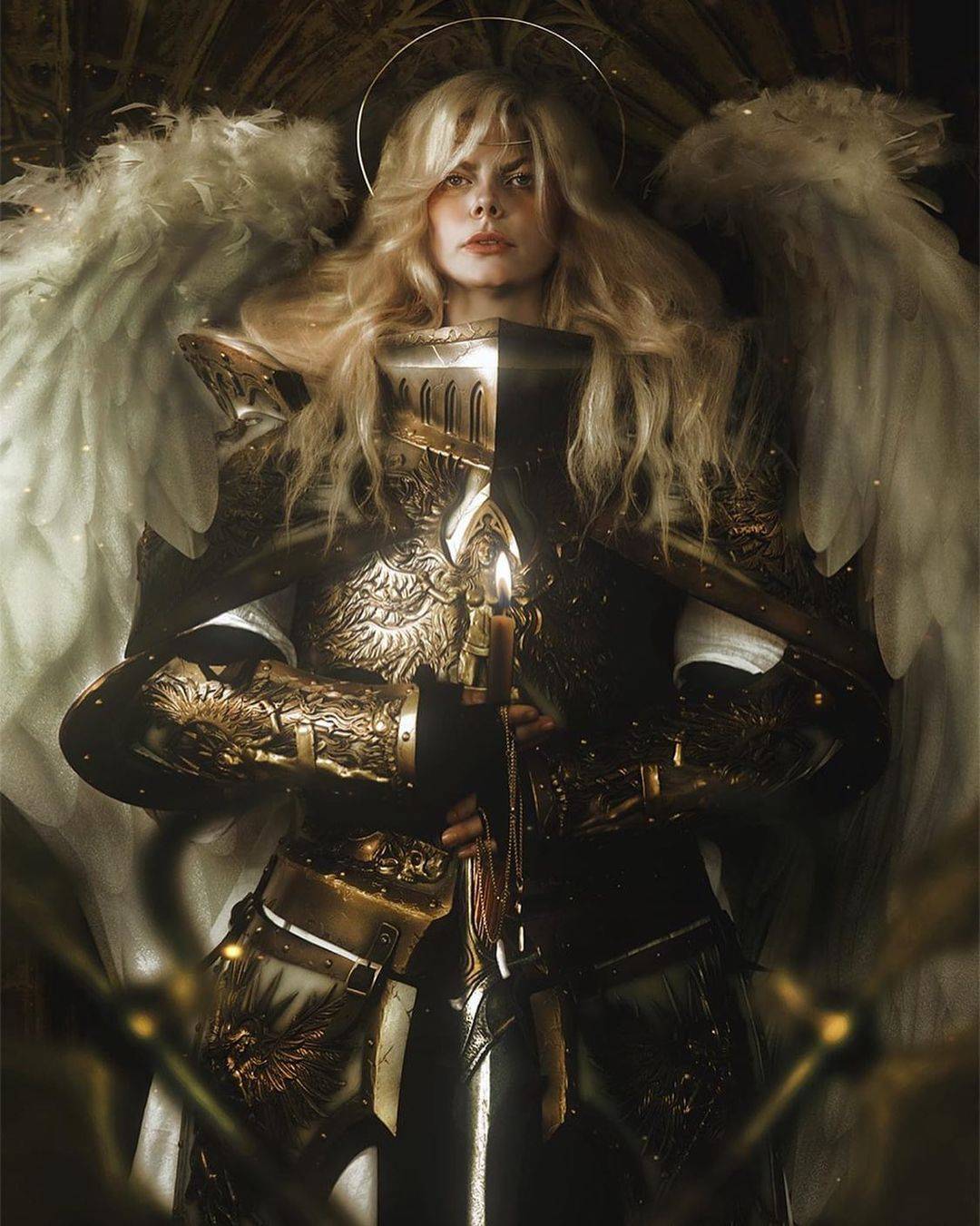 Winged paladin knight by armoredgoose | Scrolller