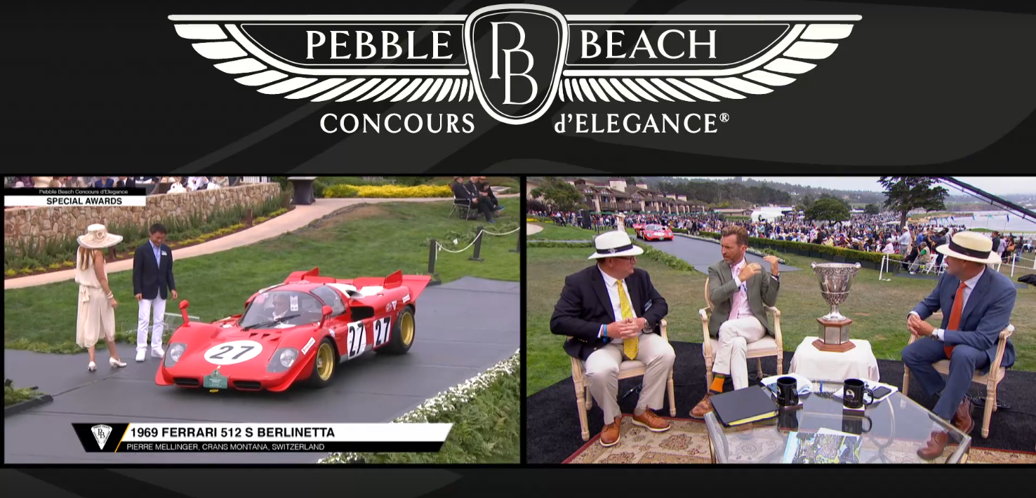 Winner of the 2021 Pebble beach Gran Turismo Award is a 1969 Ferrari 512 S. | Scrolller