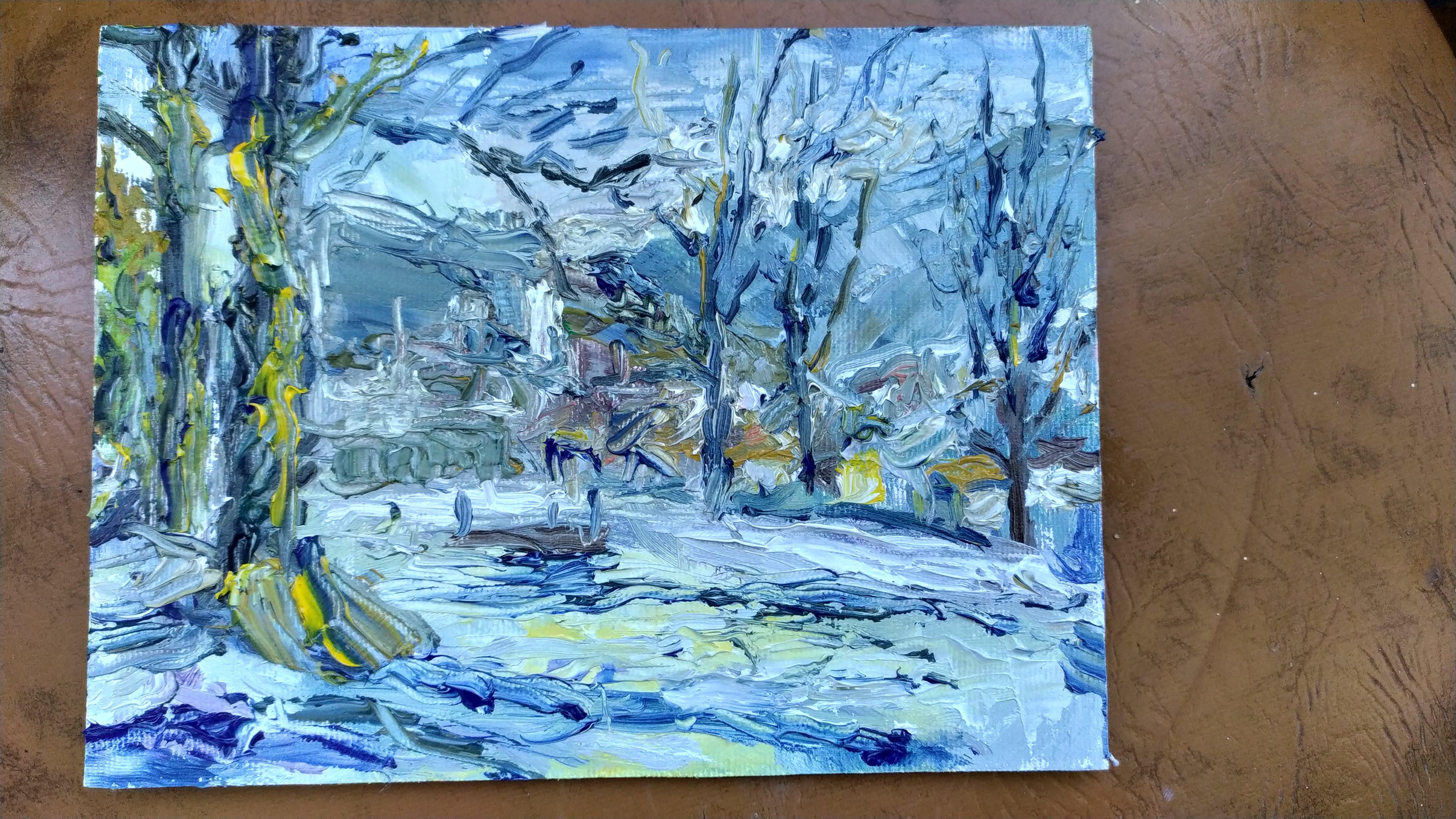 Winter - oil painting | Scrolller