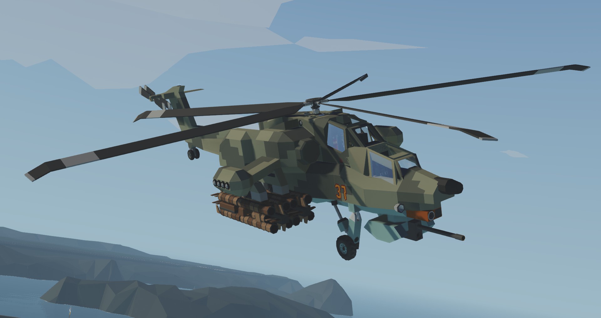 WIP but mostly done Mi-28. | Scrolller