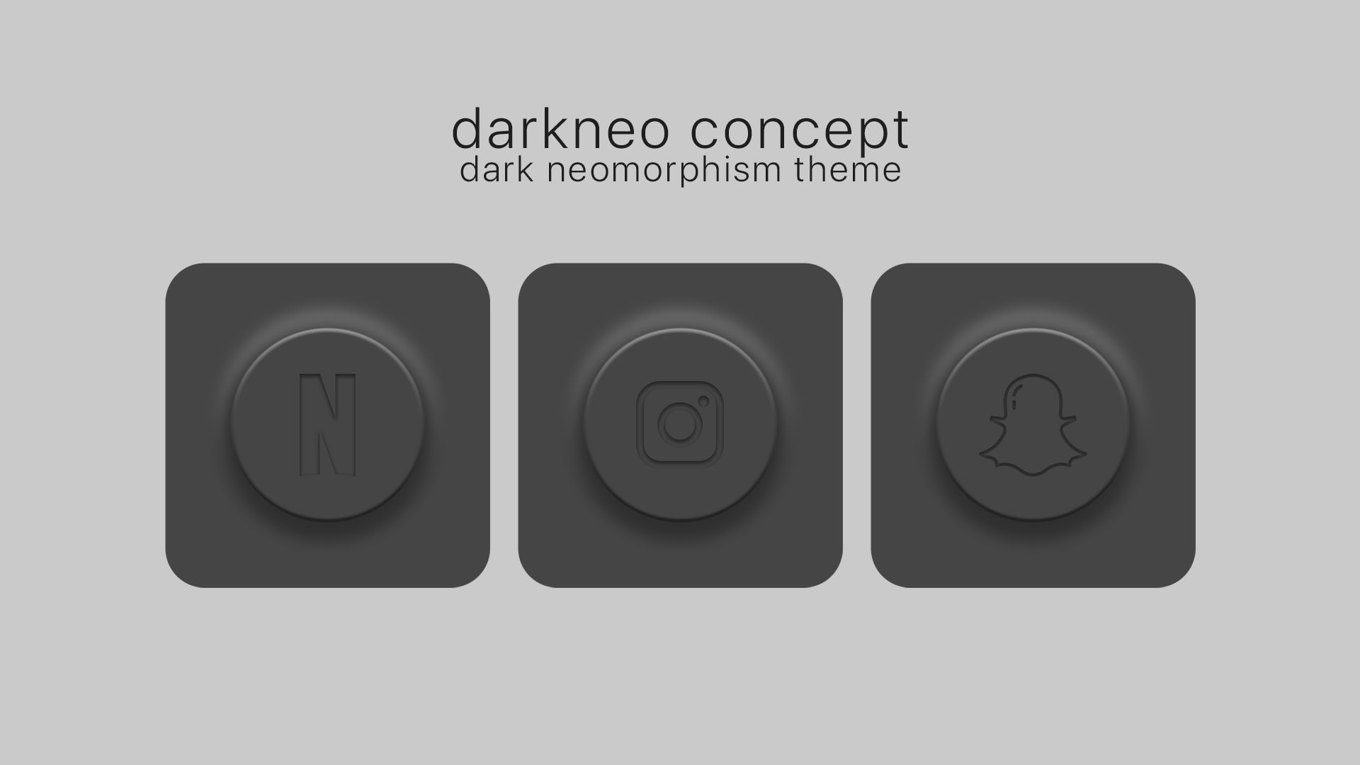 [WIP] DarkNEO - dark neomorphism theme! If enough people want it ill release a full version ...
