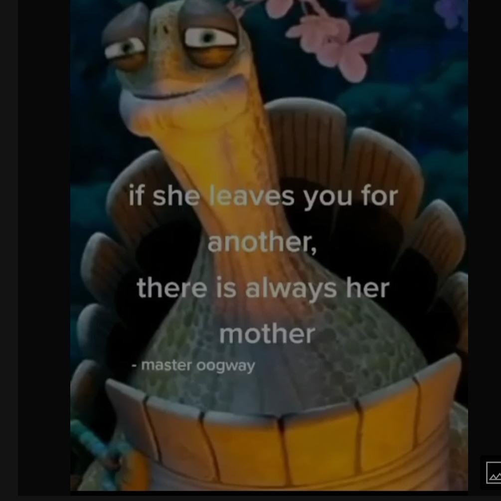 Wise words of master Oogway | Scrolller