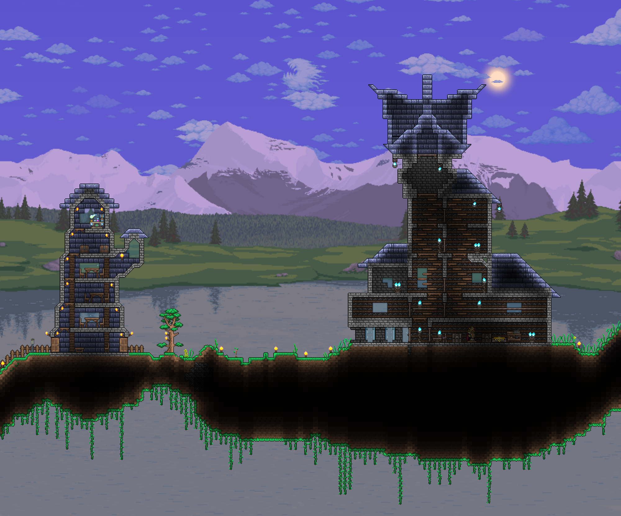 Wizard Towers Me and My Friend Built On Our Server! | Scrolller