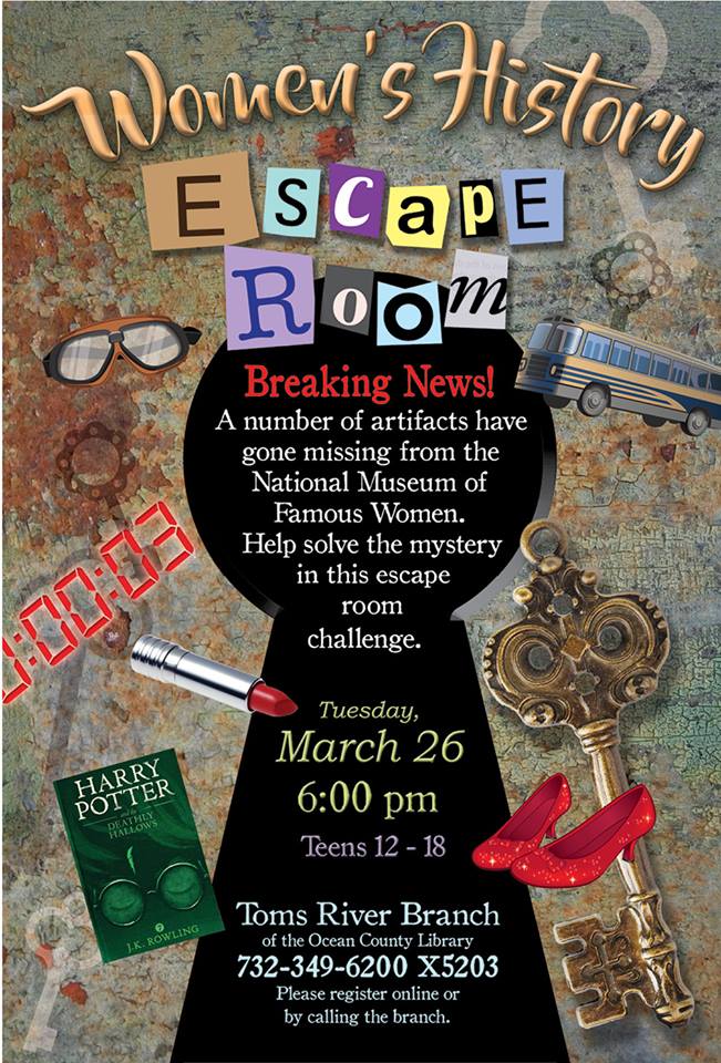 Women's History Month Escape Room 3/26 | Scrolller
