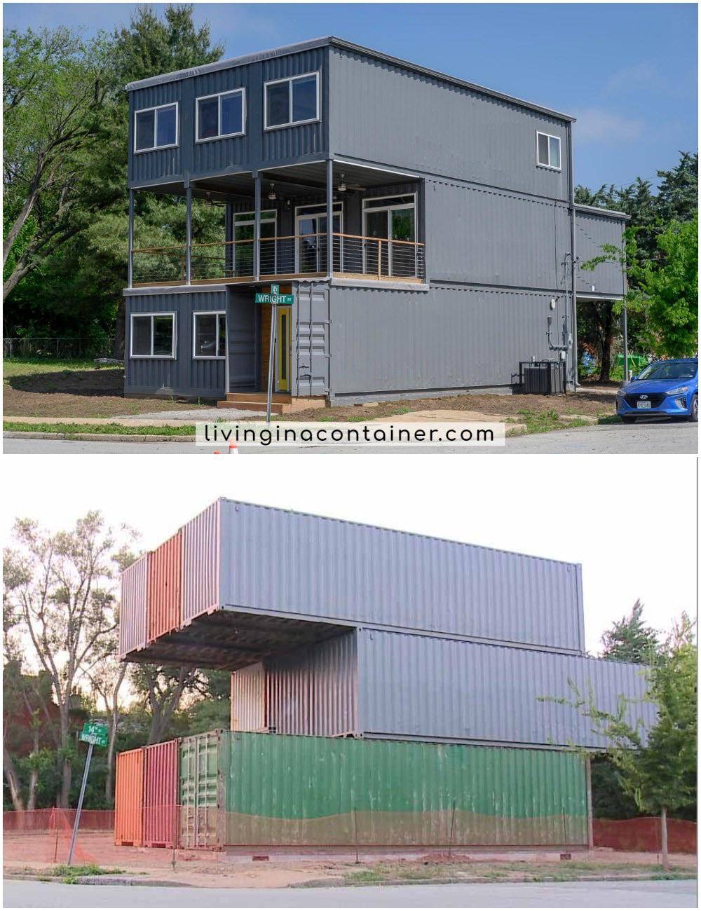 Wonderful Container House Made with 9 Shipping Containers of Travis and Gina Sheridan | Scrolller