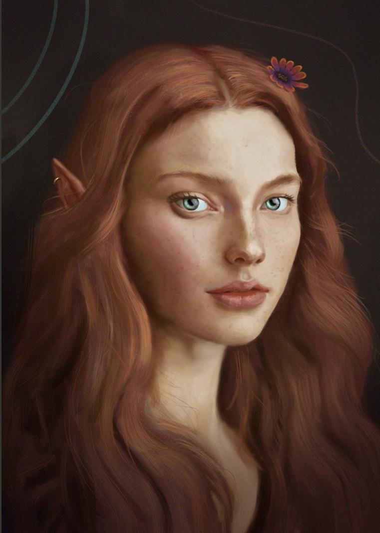Wood elf portrait by me | Scrolller