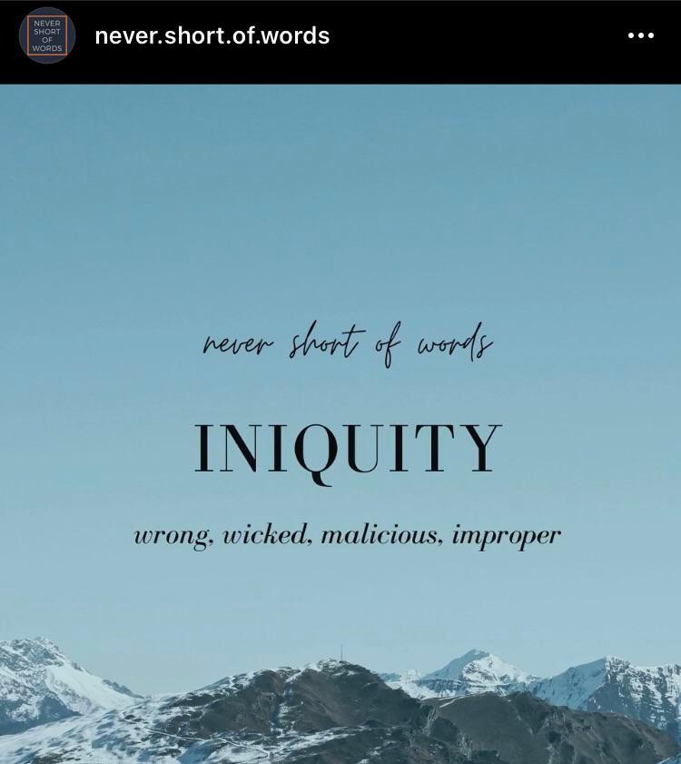 Word of the day: Iniquity (noun) | Scrolller