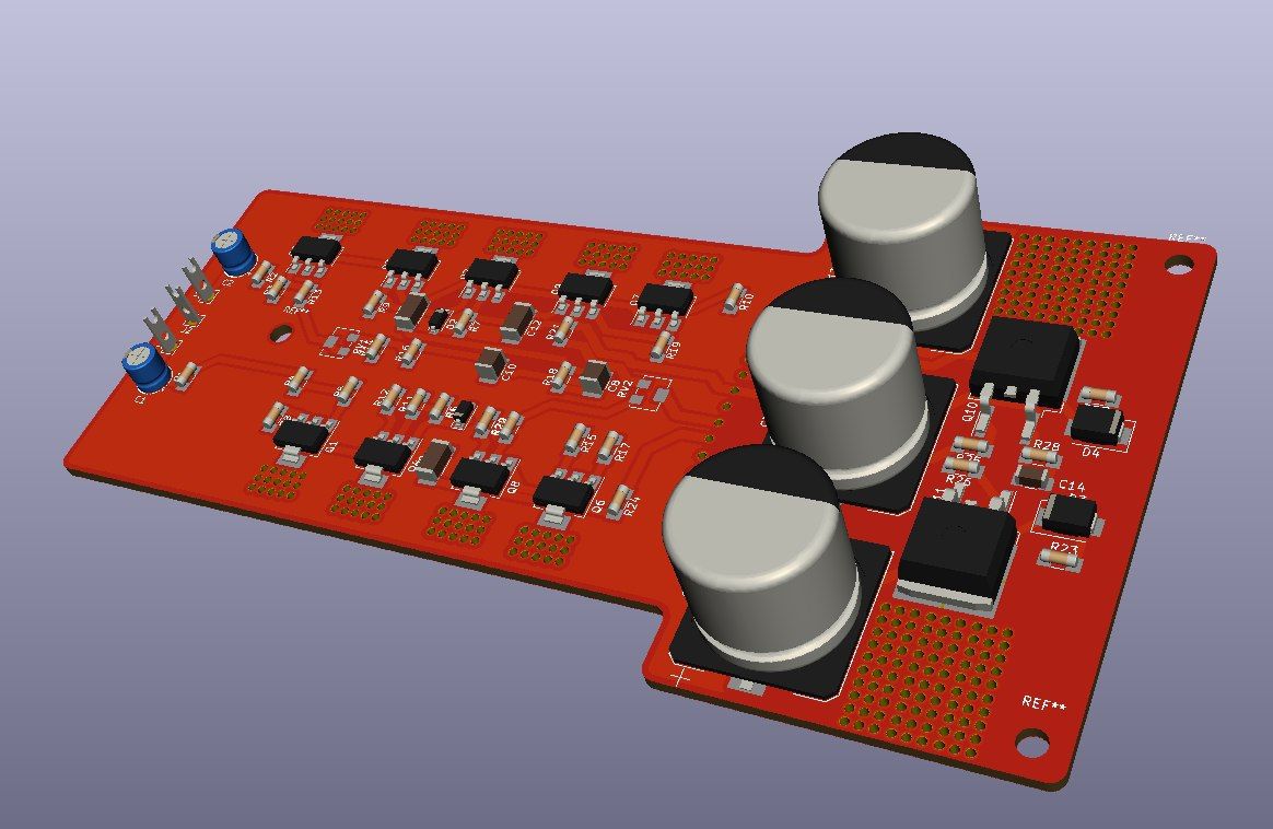 Working on a big class a/b amplifer with a smd front end stage. 800 Watts. | Scrolller