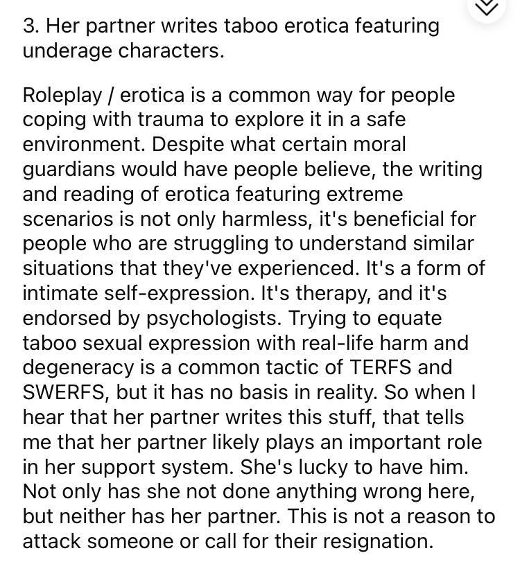 Writing “erotica” about the sexual abuse of children is “beneficial” according to this average ...