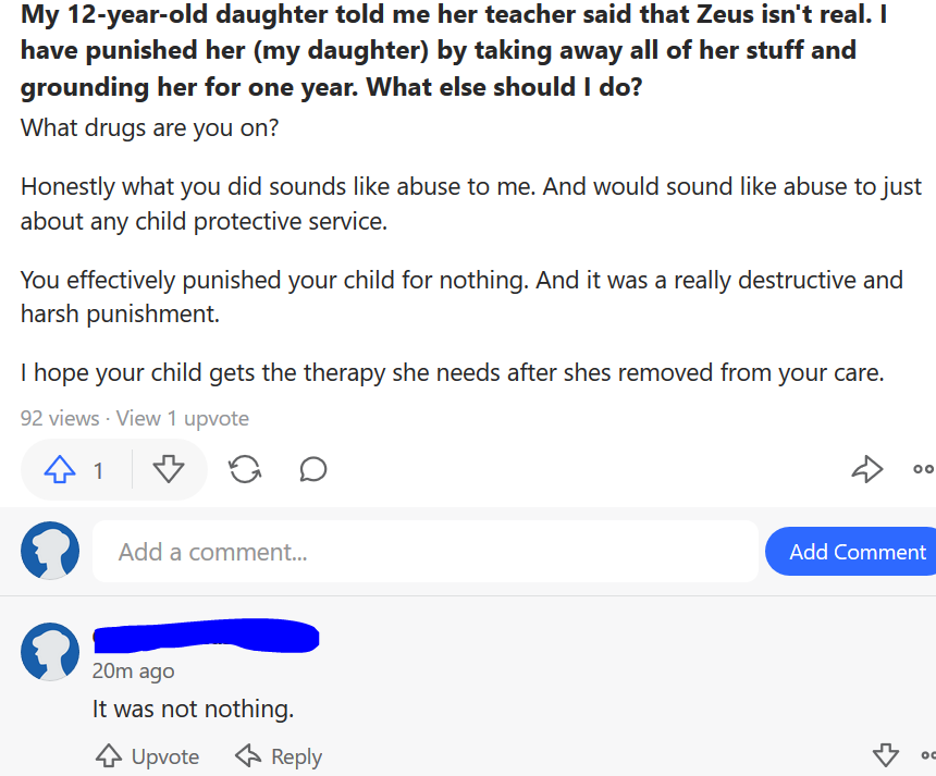 Wtf (the question and comment not the answer) | Scrolller