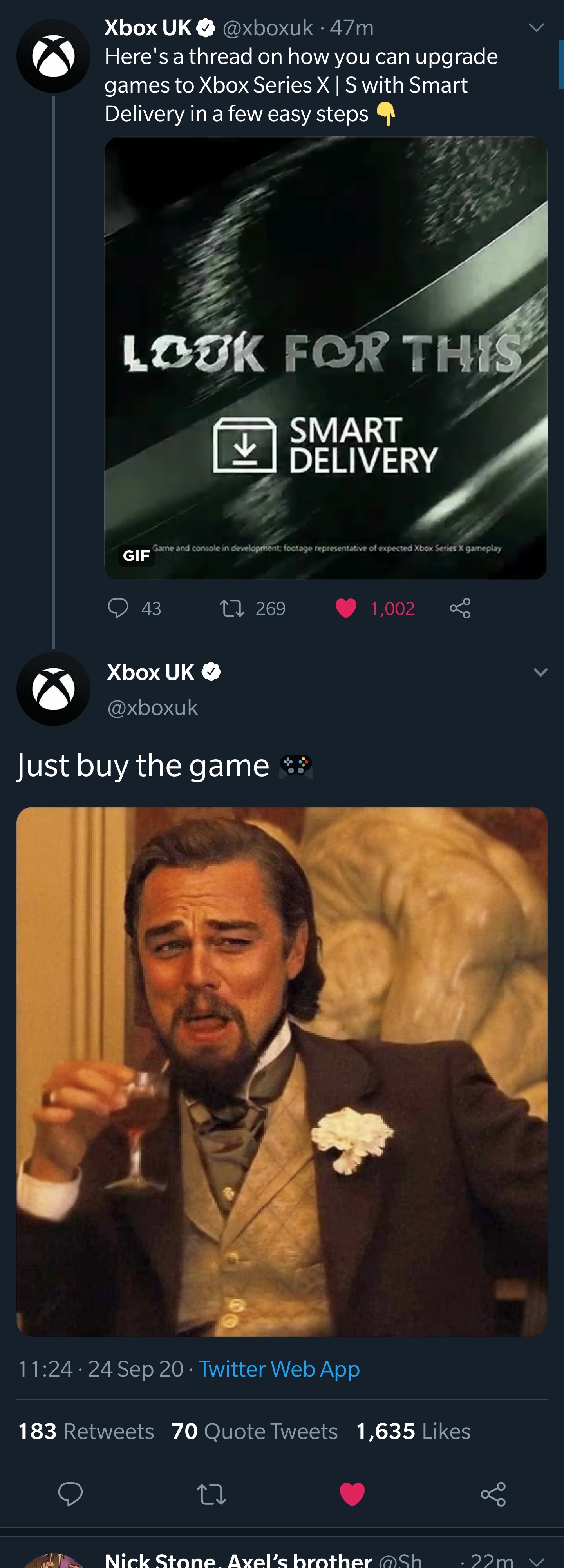 Xbox UK throwing shade | Scrolller