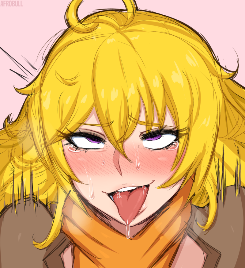 Yang is good at Ahegao.. [Art by Afrobull] | Scrolller