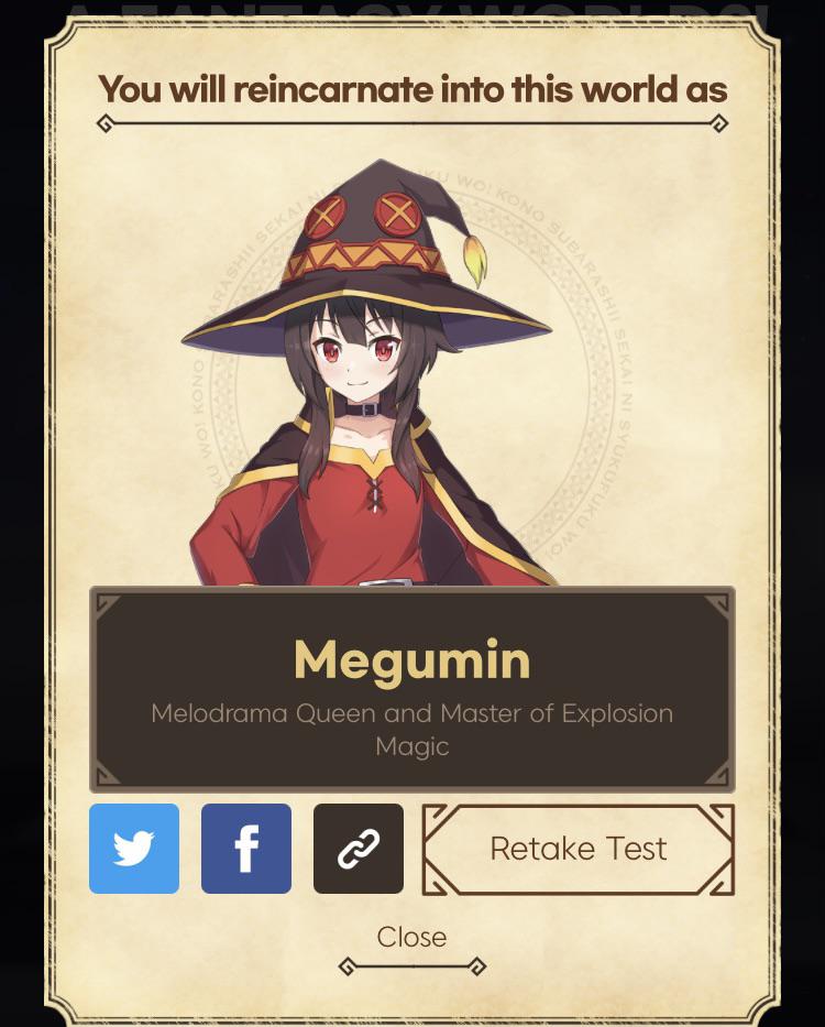 Yay please reincarnate me as Megumin | Scrolller