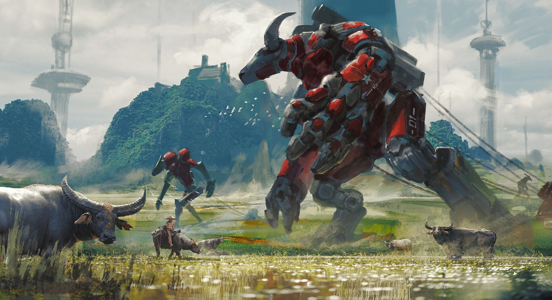 Year of the Water Buffalo by Huy Tran Viet | Scrolller