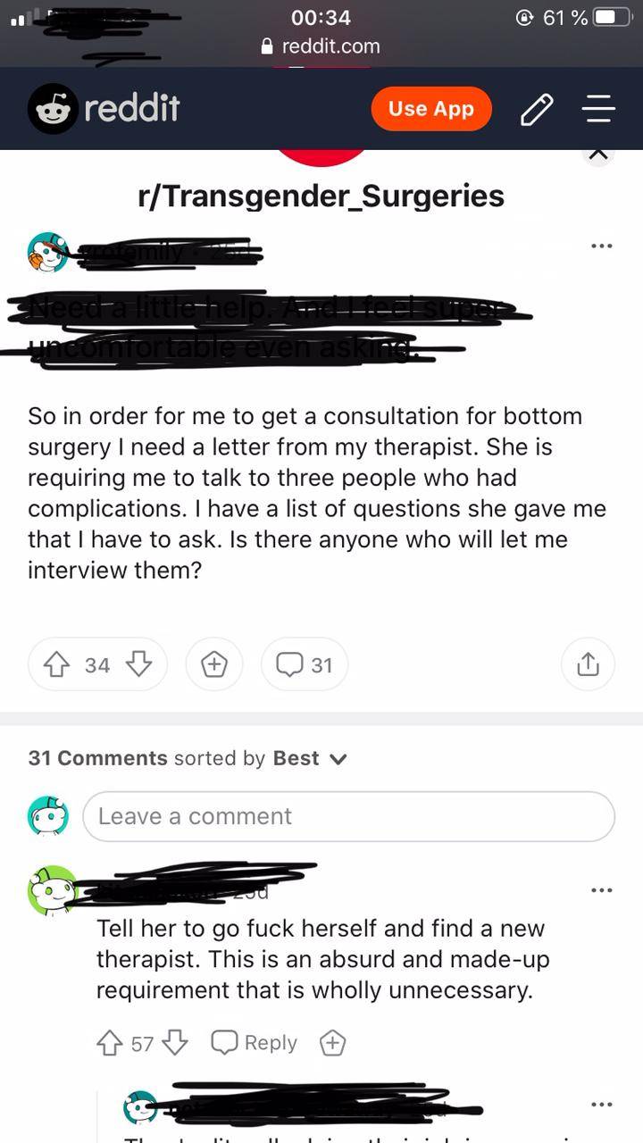 Yes, go have this non-essential irreversible surgery without thinking about the possible ...