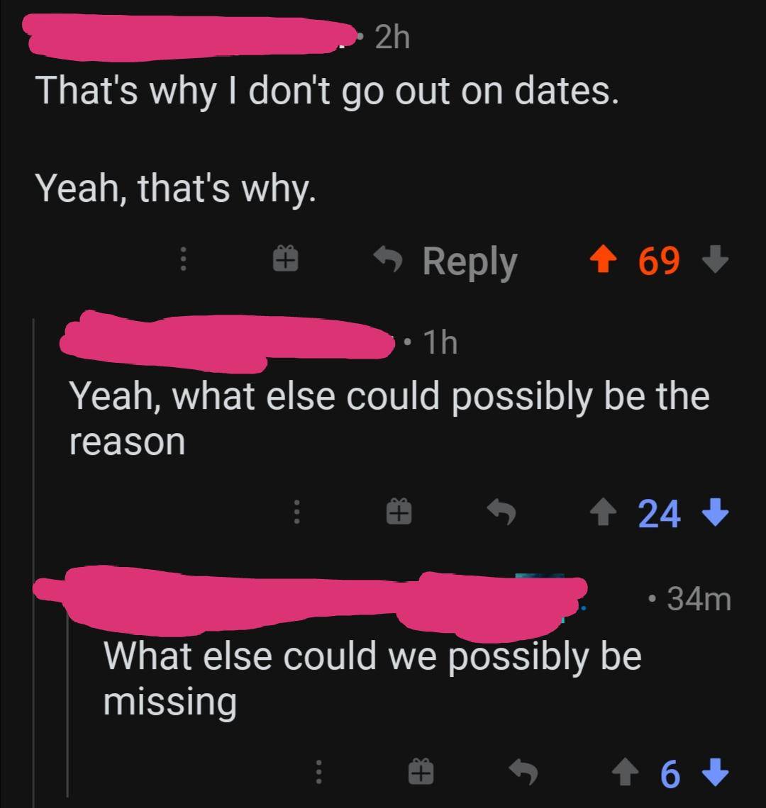 Yes, I wonder why indeed | Scrolller