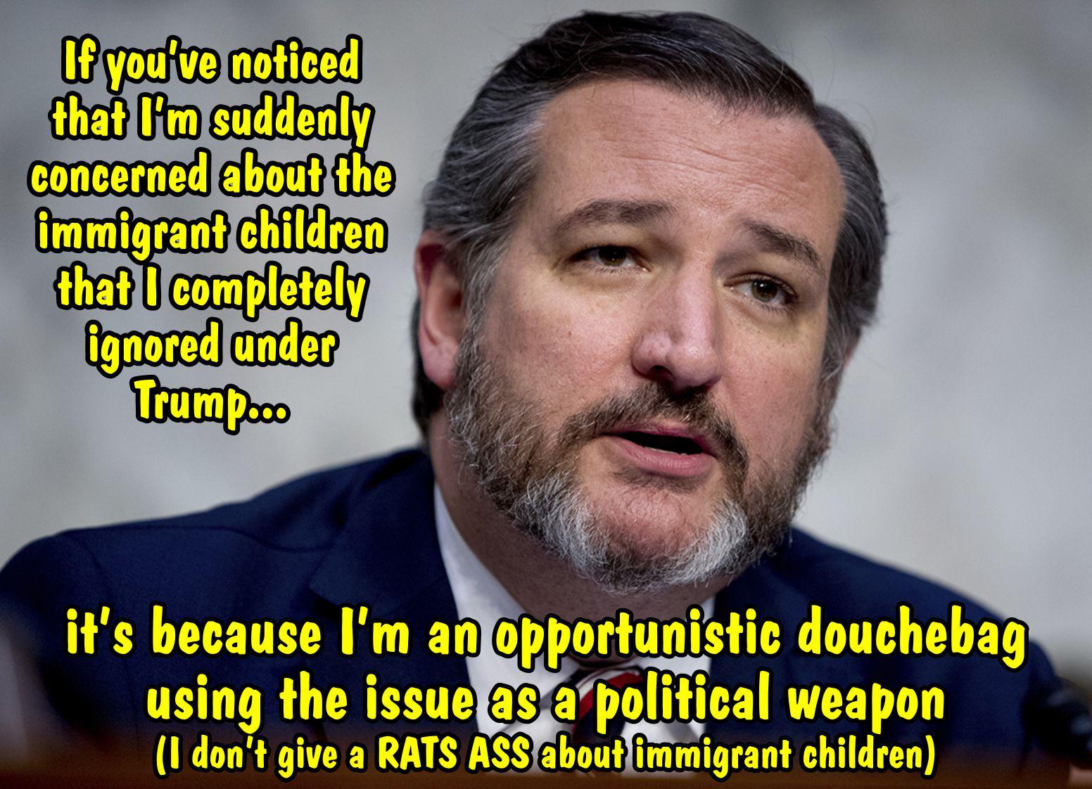 Yes Ted, we all know you've been a giant DOUCHE for years | Scrolller