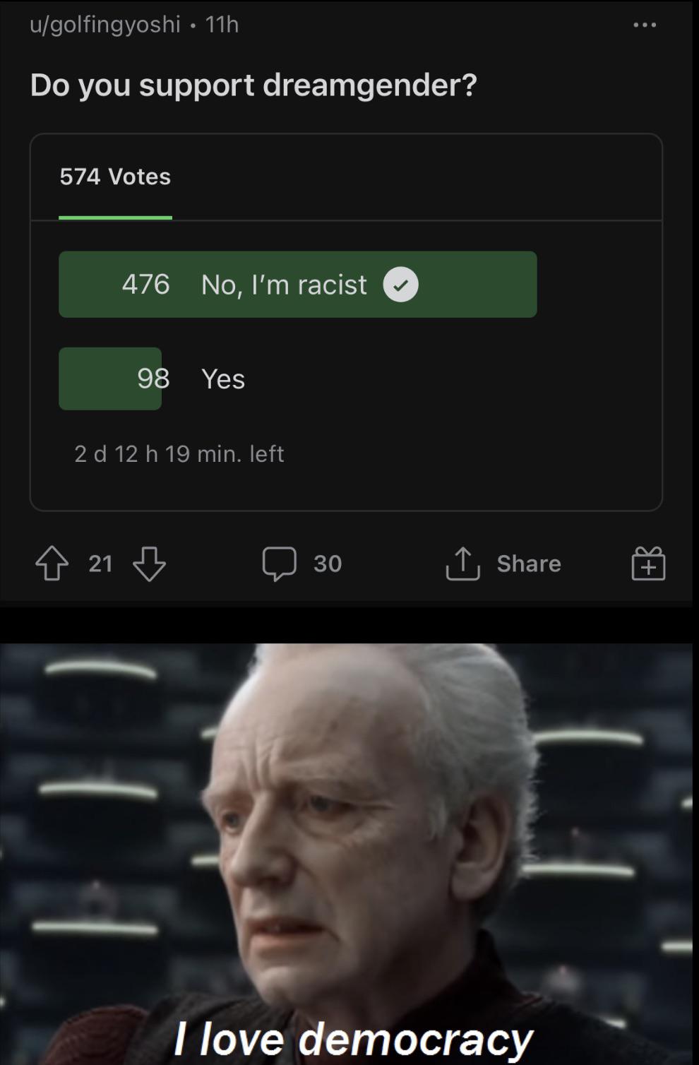 You and 476 others are racist | Scrolller