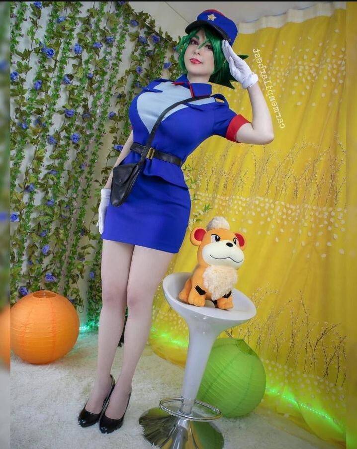 You look cute and harmless. Let's have a pokemon battle, pokemon officer Jenny cosplay by ...