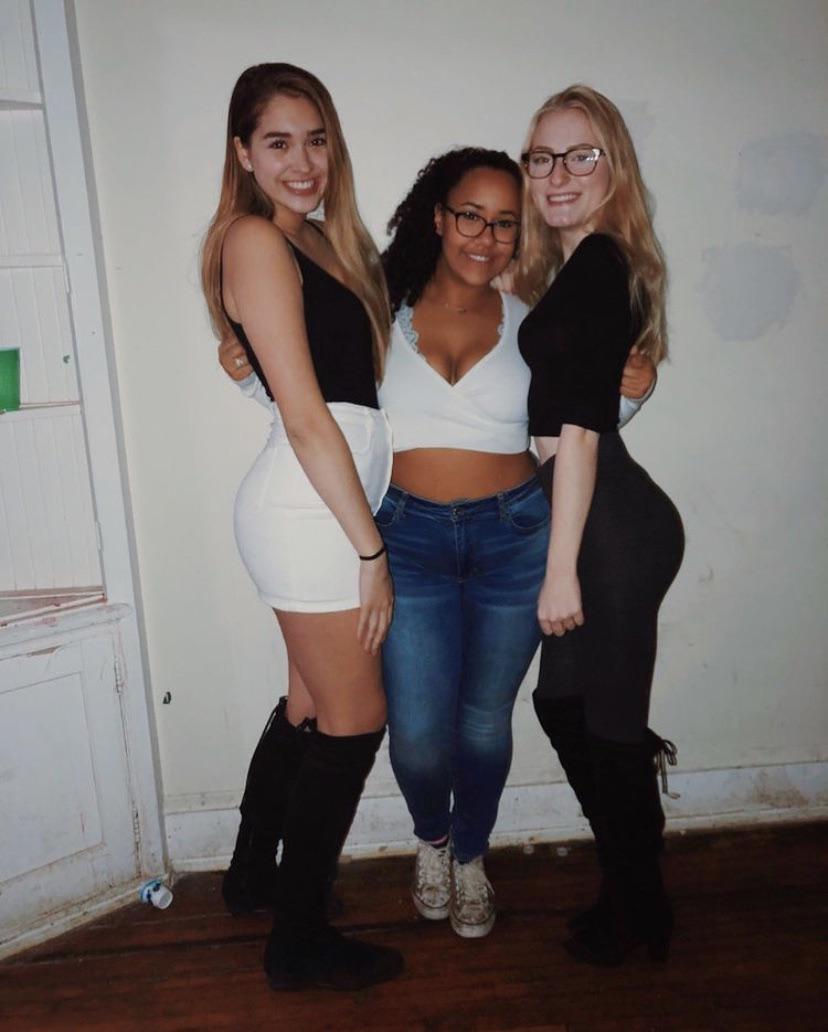 You walk into a party and see this voluptuous trio. Who are you taking home and why? | Scrolller