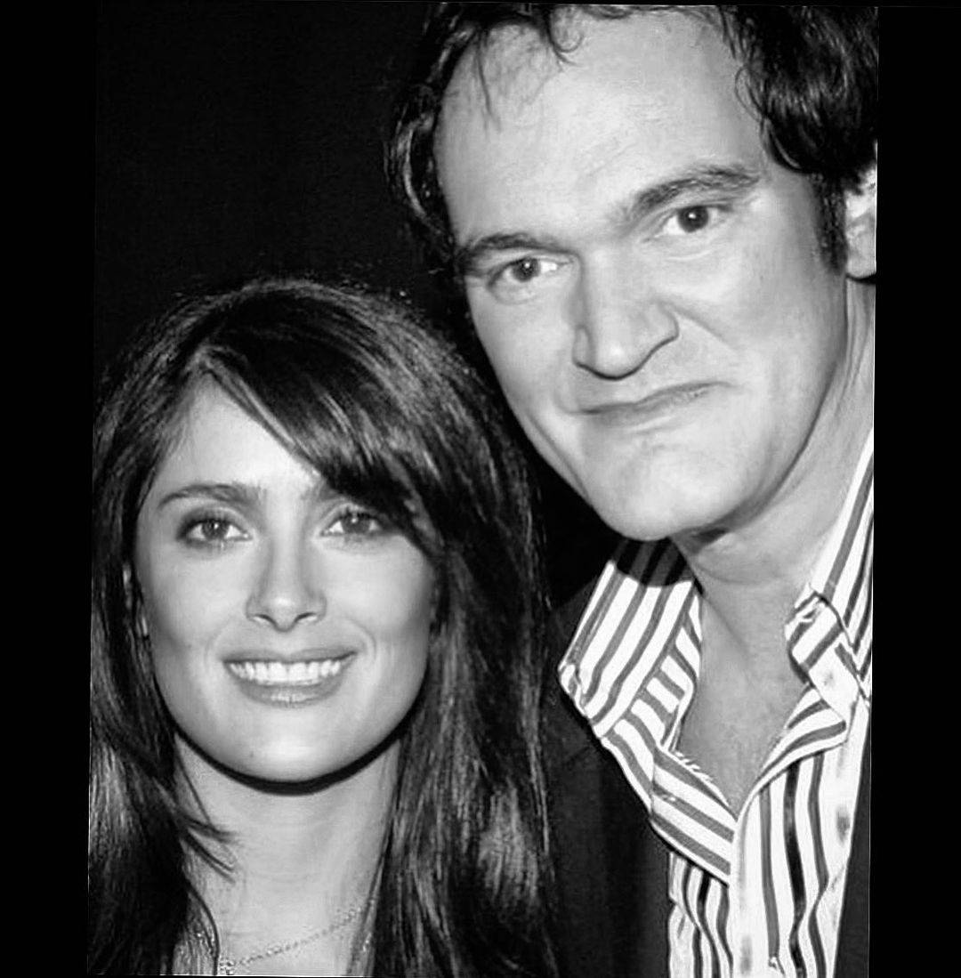Young Salma with Quentin Tarantino | Scrolller