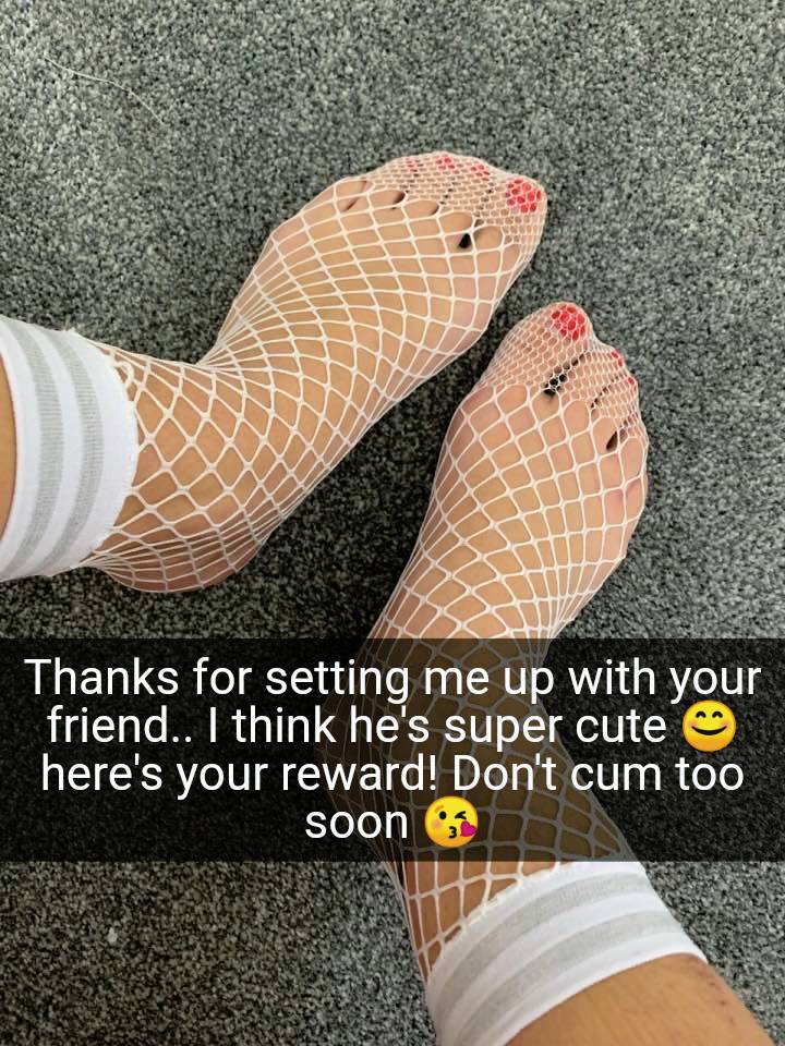 Your gf rewards you with pics of her feet for setting her up with your friend | Scrolller