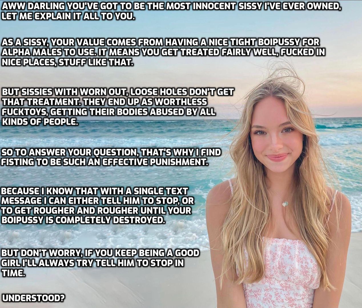 Your owner has complete control sissy. | Scrolller