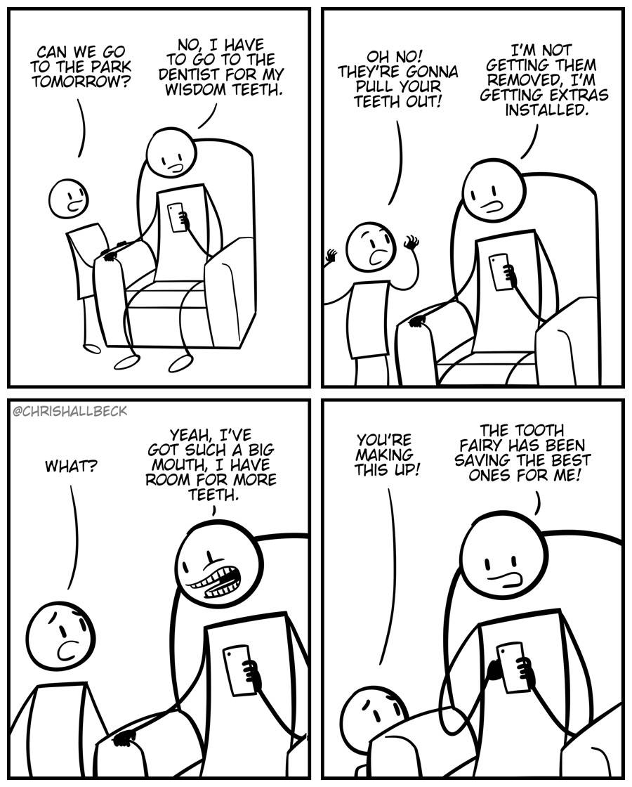 Your wisdom teeth. | Scrolller