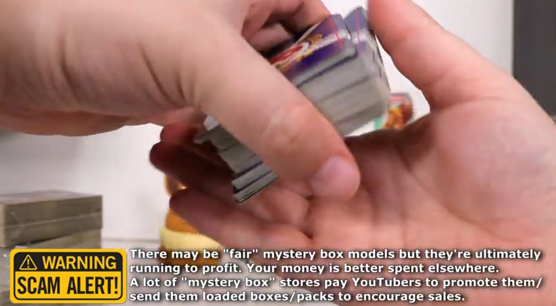 YouTuber puts disclaimer warning viewers not to open mystery boxes/cubes just because their ...