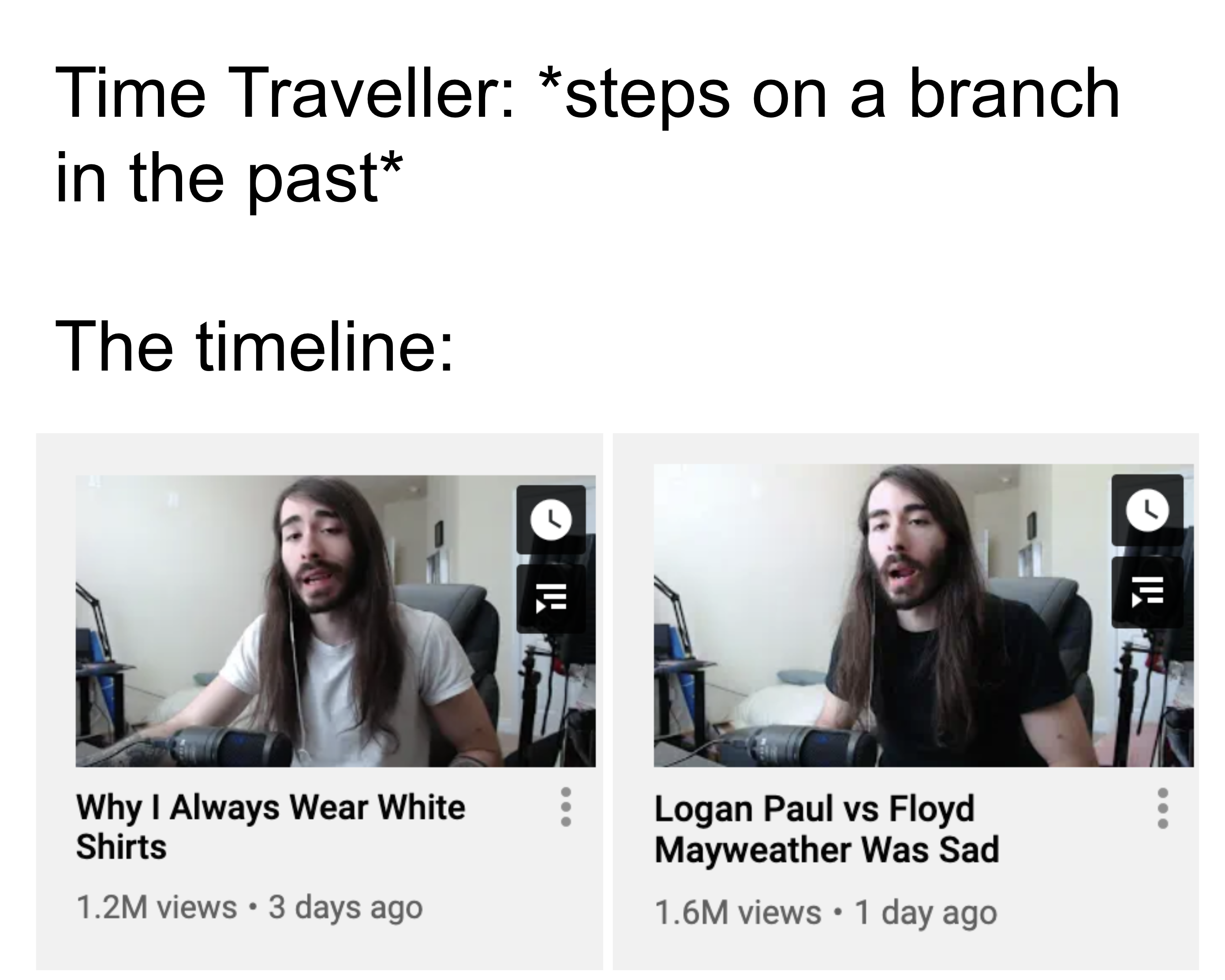 you've created 15 different branch timelines | Scrolller