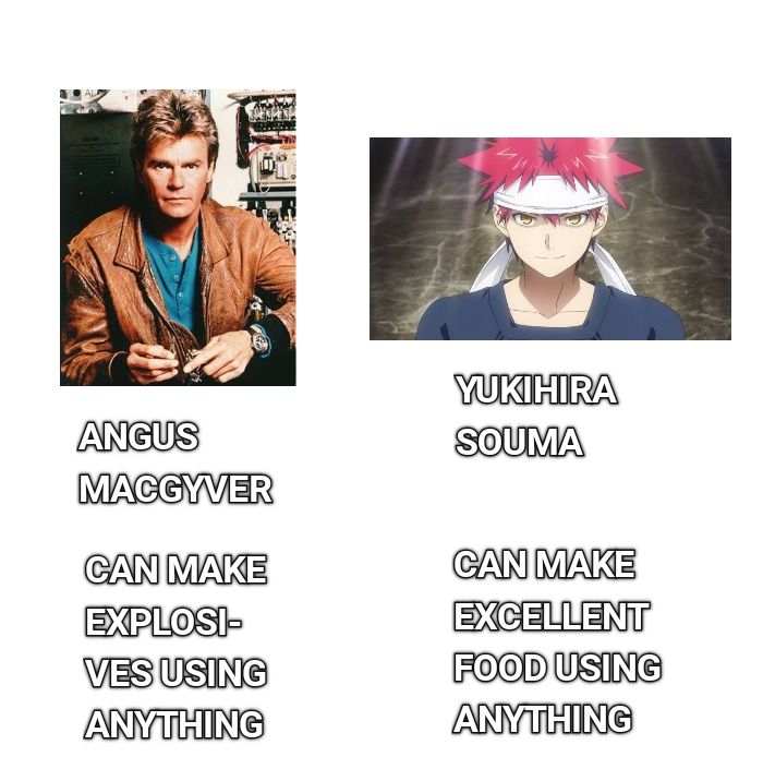 Yukihira is the MacGyver of cookery, confirmed. | Scrolller