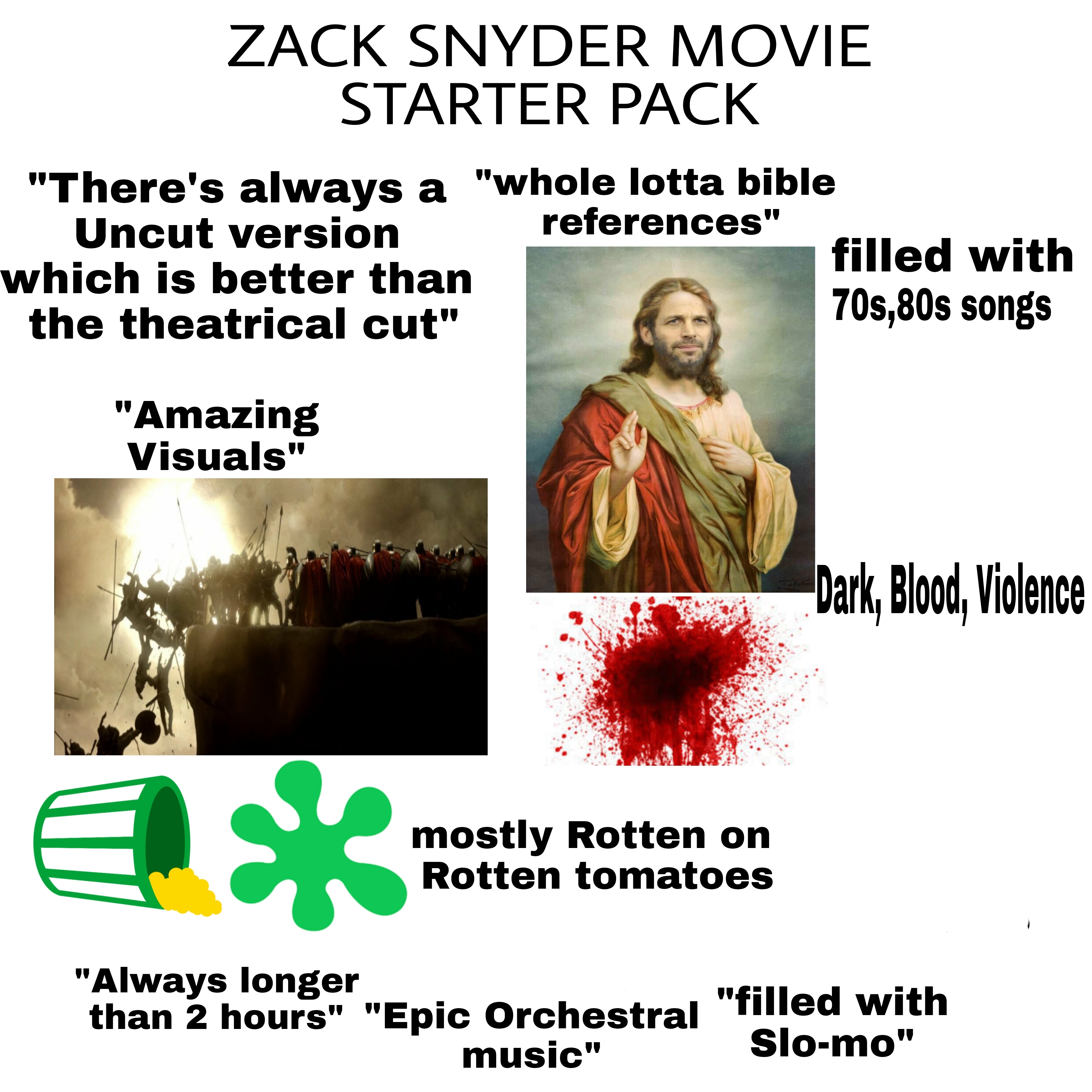 Zack Snyder Movie Starter Pack | Scrolller