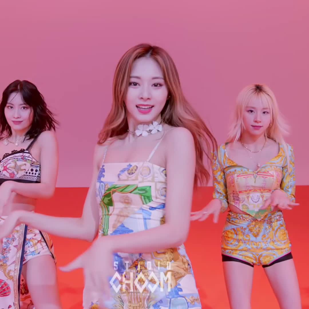 Tzuyu - short white dress, alcohol free performance, studio choom | Scrolller